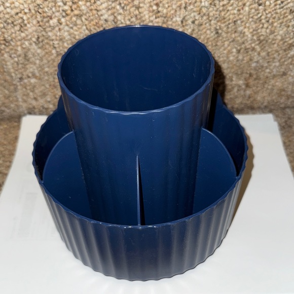 Office | Blue Plastic Rotating Caddy Organizer | Poshmark